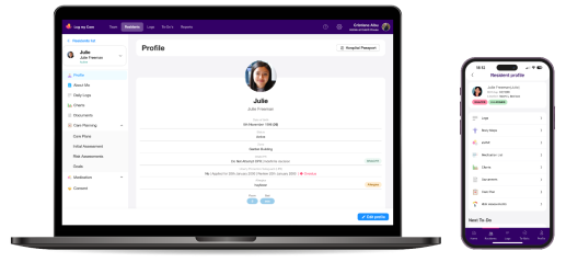 Legacy systems to Log my Care | Log my Care